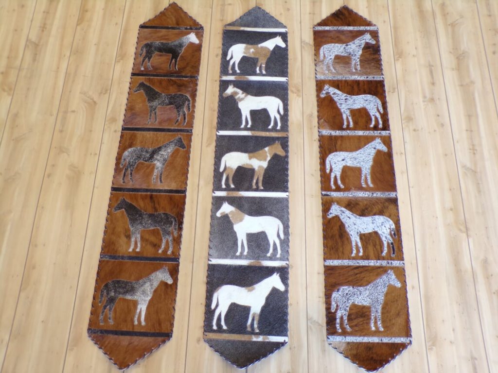 Leather Cowhide Horse Runners 1×6 | Terra Leather